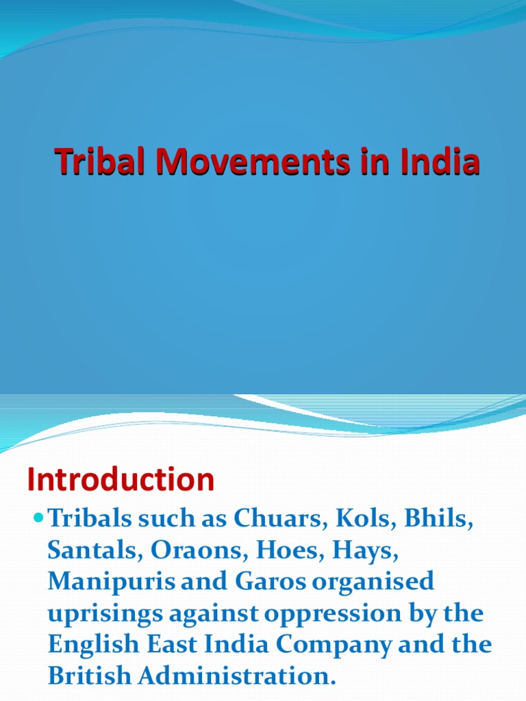 Tribal Movements | PDF | South Asia