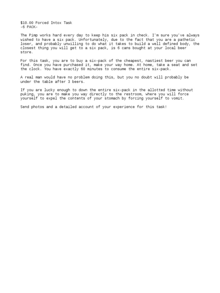 10 Intox Task | PDF