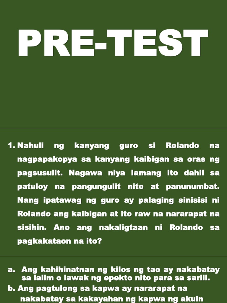 Grade 7 Isip at Kilos Loob | PDF