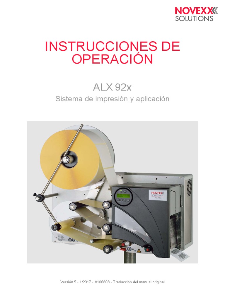 Impresora Novexx Alx924 | PDF | Enchufes y tomas de corriente alterna ...