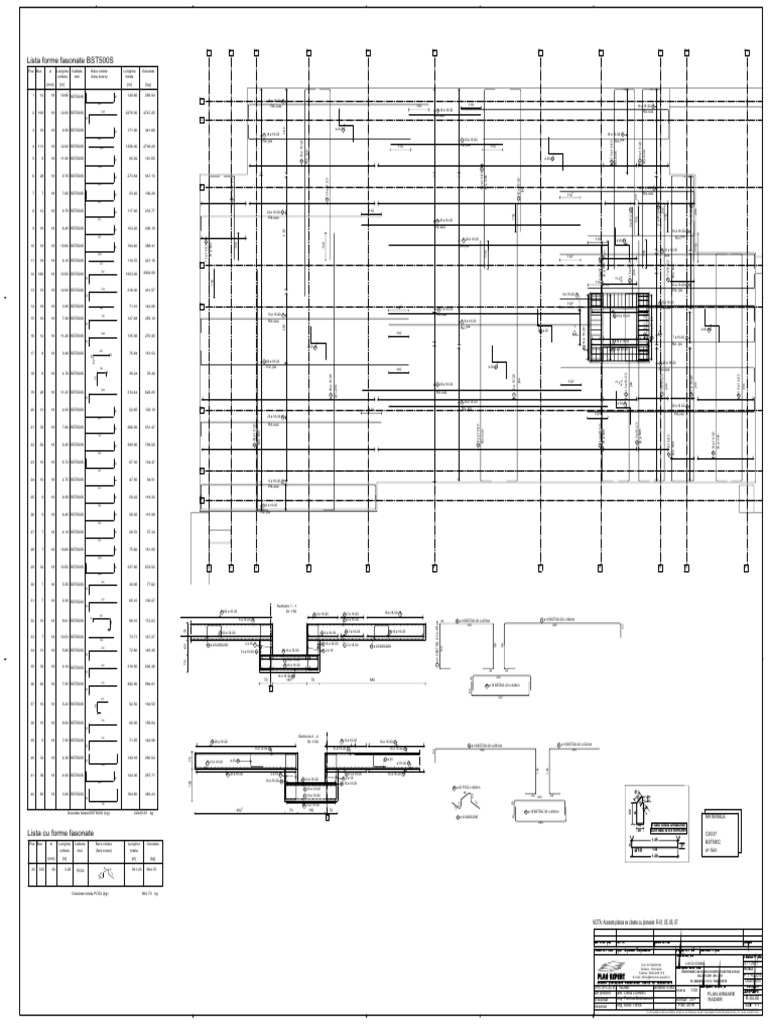 M10 - R-04.00 Plan Armare Radier | PDF | Entertainment (General)