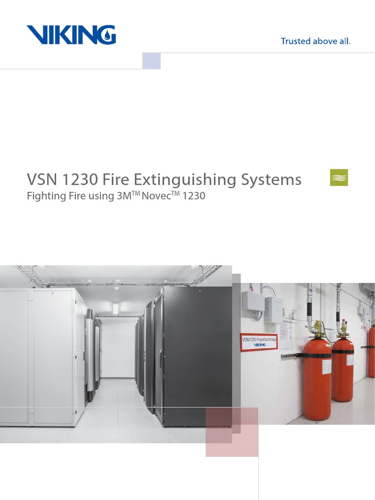 VSN 1230 Fire Extinguishing Systems: Fighting Fire Using 3M Novec 1230 ...