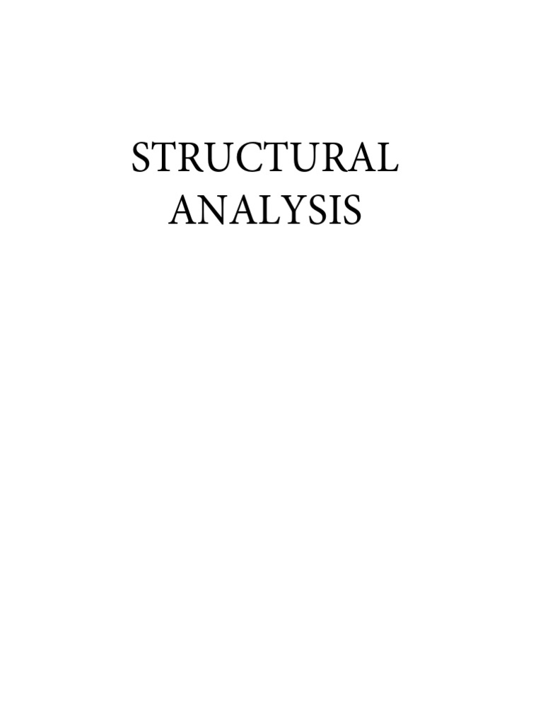 Structural Analysis | PDF