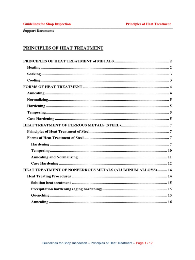 Principles of Heat Treatment PDF | PDF | Heat Treating | Annealing ...