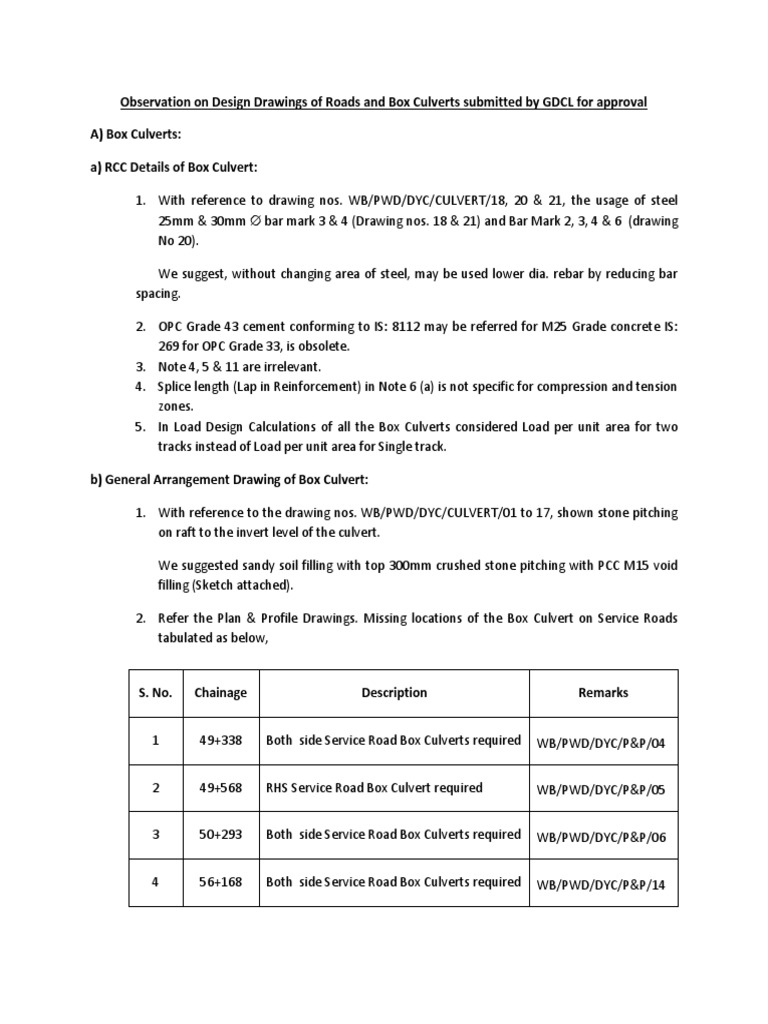 Comments On Design Drawings | PDF | Infrastructure | Building Materials