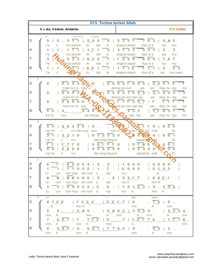Terima Berkat Allah PDF | PDF