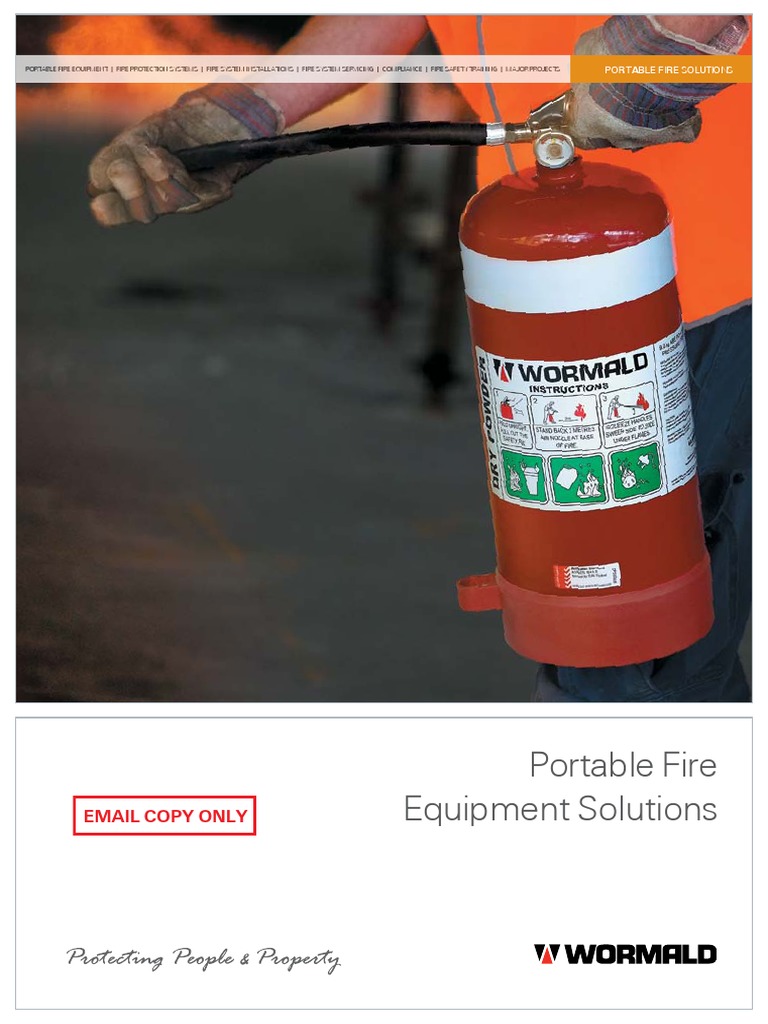 Wormald Portable Fire Catalogue PDF | PDF | Carbon Dioxide | Fires
