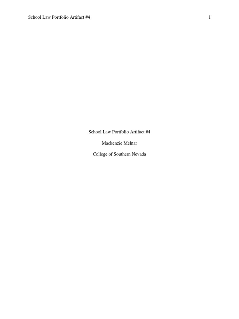 Portfolio Artifact 4 | PDF | First Amendment To The United States ...