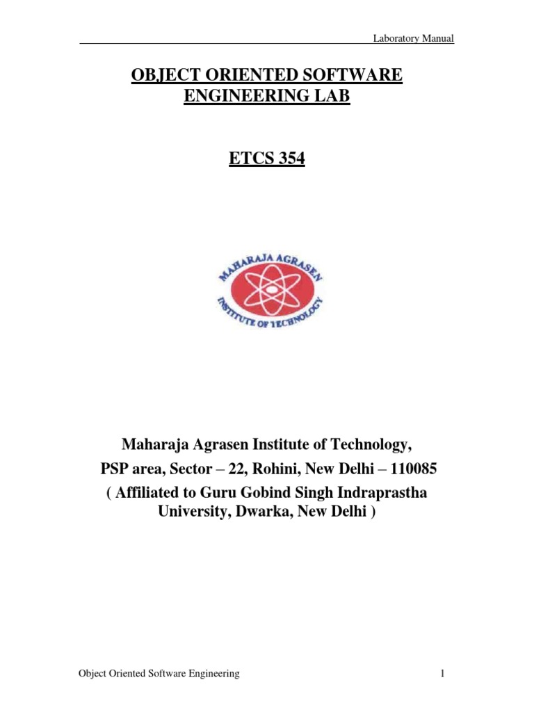 Nice-ETCS 354 Object Oriented Software Engineering | PDF | Automated ...