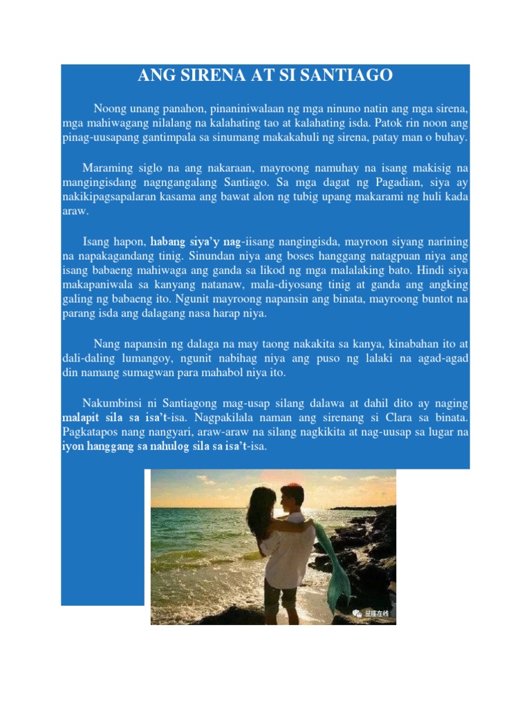Ang Sirena at Si Santiago | PDF