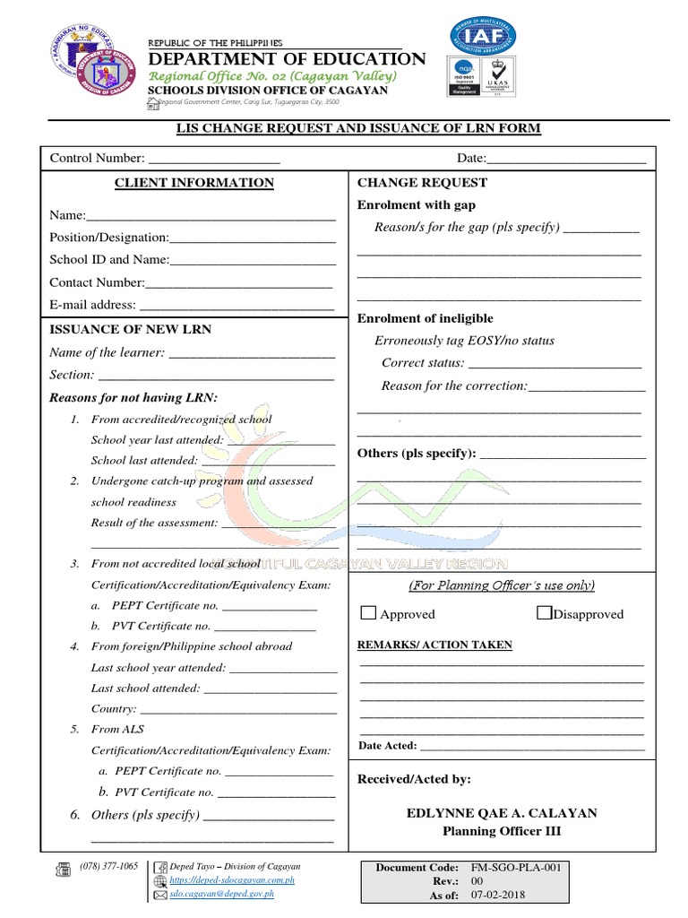 TA Form | PDF | Government