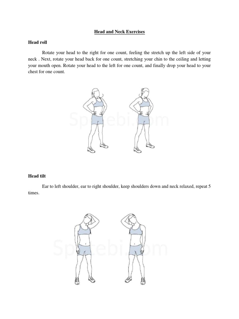 Head and Neck Exercises | PDF
