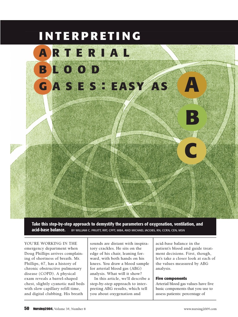 Interpreting Blood Gases Easy As Abc PDF | Download Free PDF | Hypoxia ...