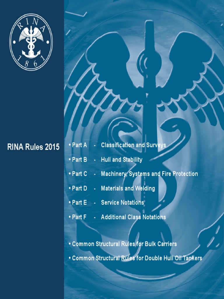 RINA Rules Overview 2015 | PDF | Technology & Engineering