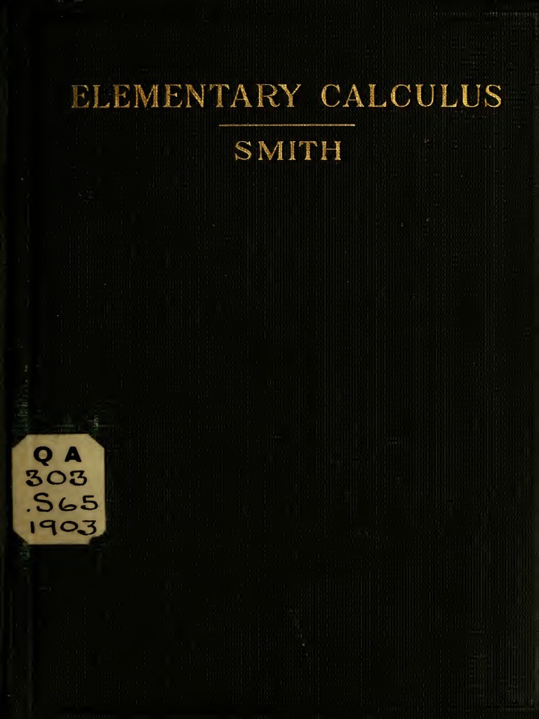 Elementary Calculus Smith PDF | PDF | Function (Mathematics) | Variable ...