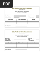 Housekeeping Room Attendant Worksheet | PDF