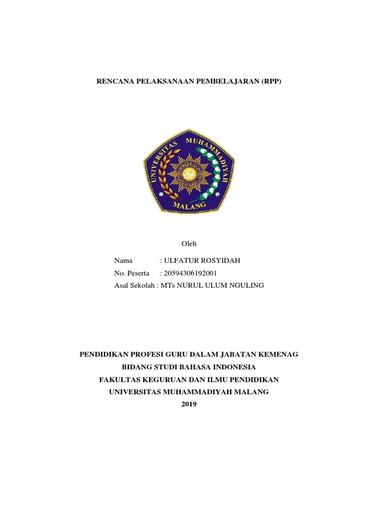 RPP Lho Kelas Vii | PDF