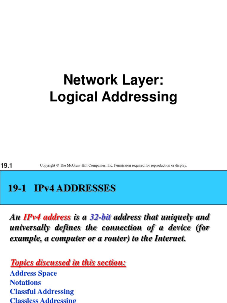 Network Layer Addressing | PDF | I Pv6 | Communications Protocols