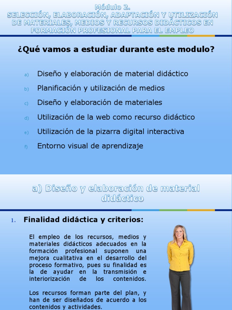 Módulo 2. A) Diseño y Elaboracion de Material Didactico | PDF | Color | Tipografía
