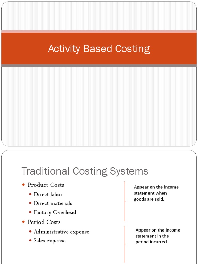 ABC Costing Presentation | Download Free PDF | Cost | Pricing