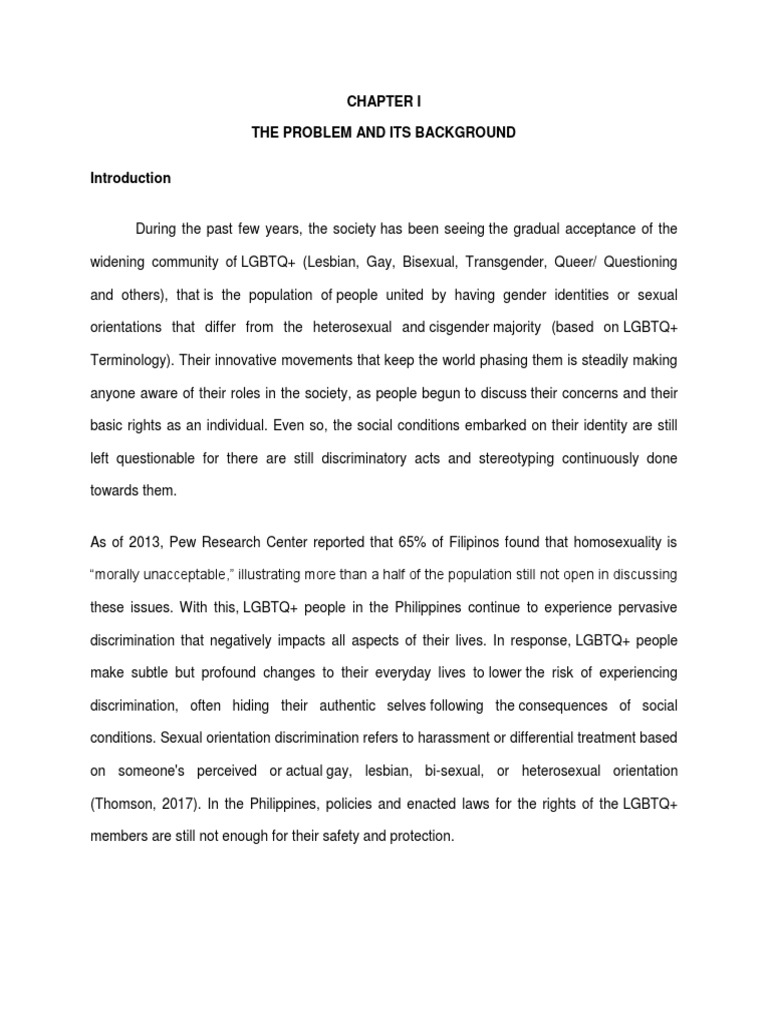 Thesis Sogie | PDF | Sexual Orientation | Lgbt