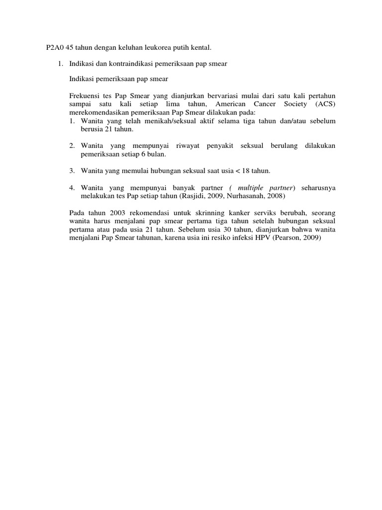 Pap Smear Pdf