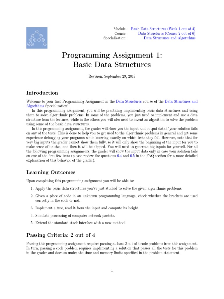 Data Structures Programming Assignment | PDF | Time Complexity | Queue (Abstract Data Type)