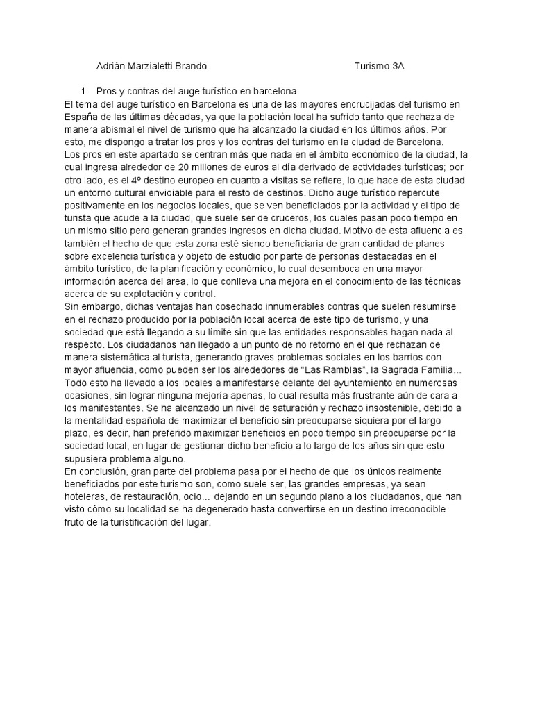 Bye Bye Barcelona | PDF | Barcelona | Turismo