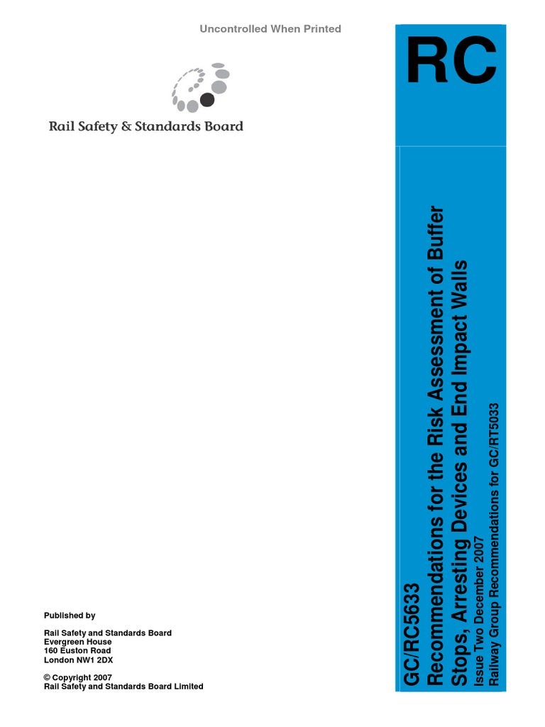 GCRC5633 Iss 2-Recommendations For The Risk Assessment of Buffer Stops ...