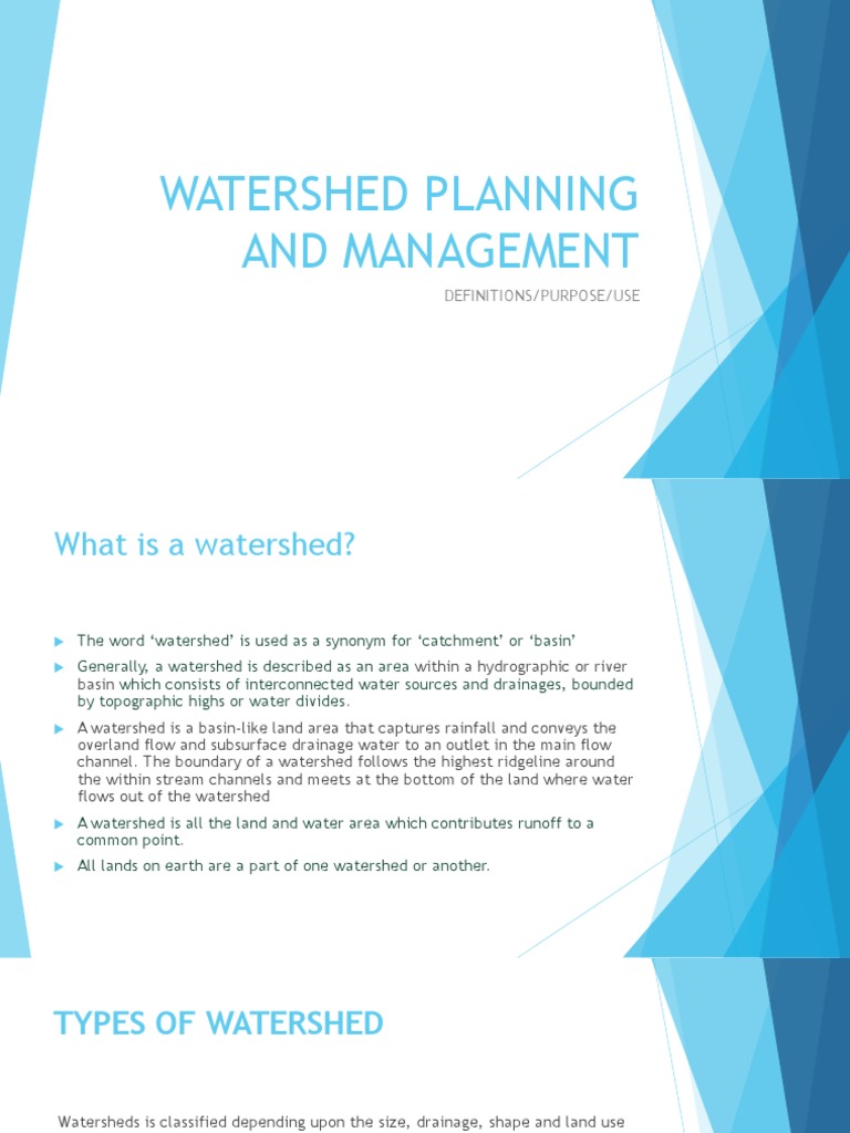 Watershed Planning and Management Guide | PDF | Drainage Basin ...