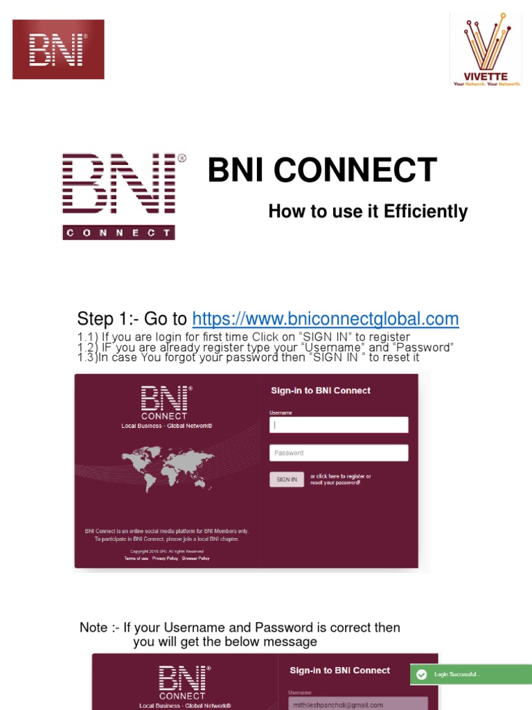 BNI Connect Presentation | PDF