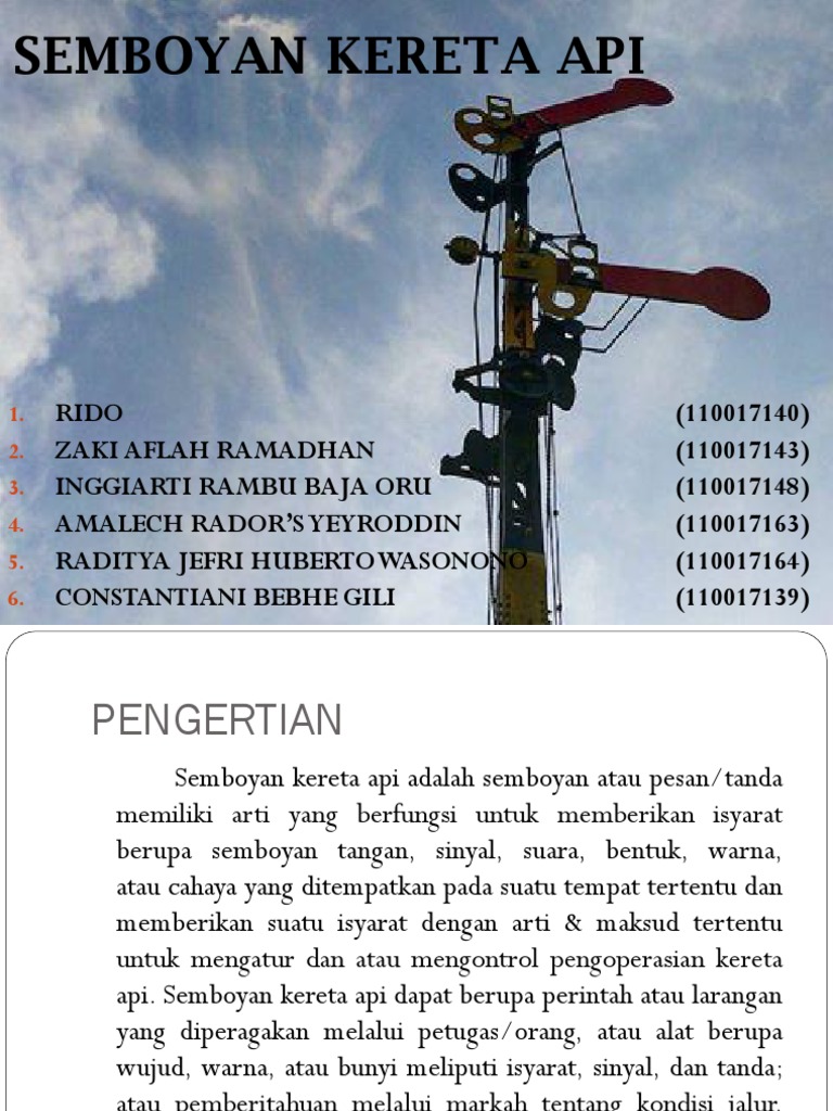 Semboyan Kereta API | PDF