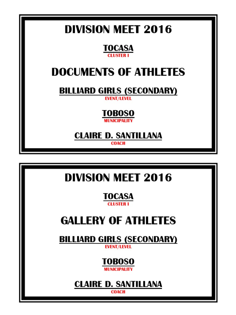 FRONT COVER - Division Meet | PDF
