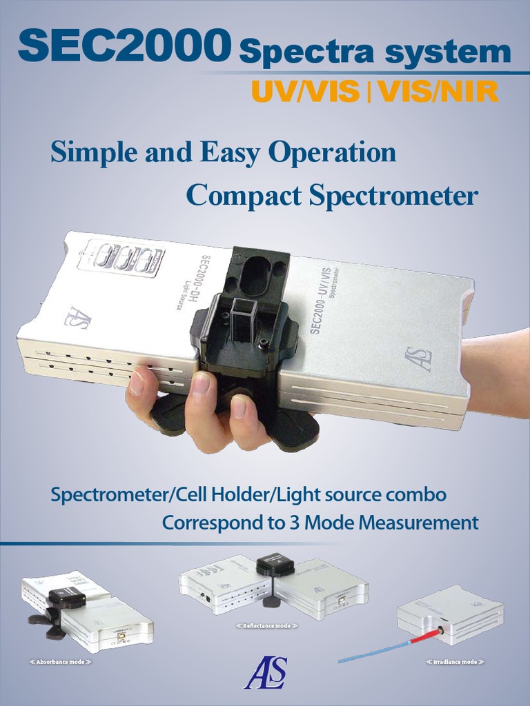 Simple and Easy Operation Compact Spectrometer: Uv/Vis Vis/Nir | PDF ...