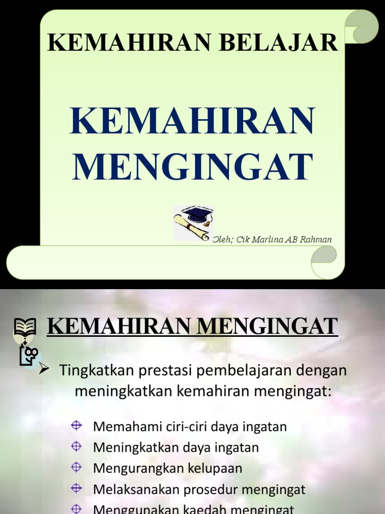 Teknik Meningkatkan Daya Ingatan | PDF