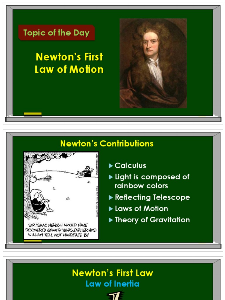 Newton's First Law of Motion Explained | PDF | Philosophy