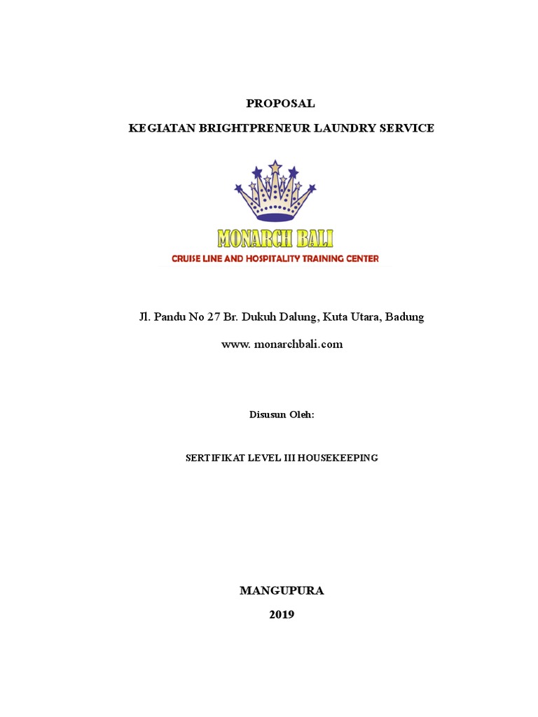 Contoh Proposal Usaha (Enterpreneur) | PDF