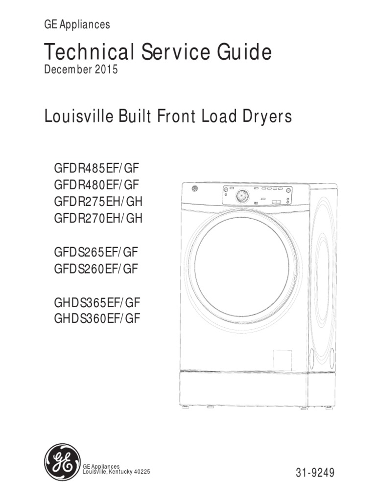 GFDR - Gfds Service Man | Download Free PDF | Thermostat | Clothes Dryer