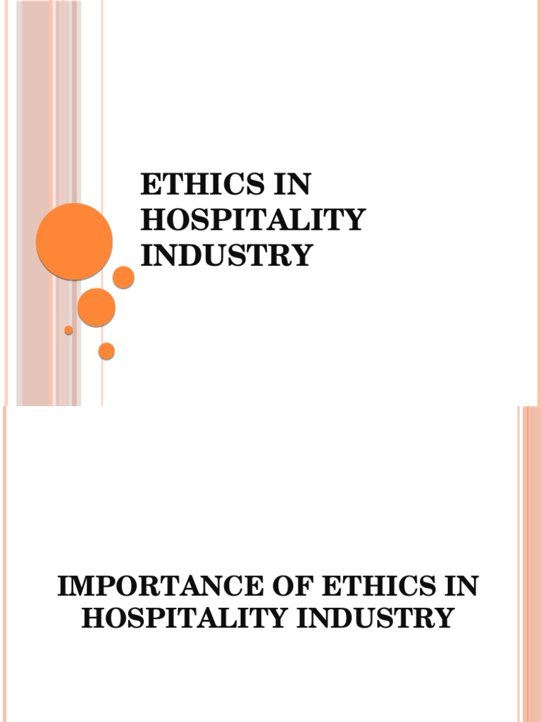 Ethics in Hospitality Industry2 | PDF | Employment | Virtue