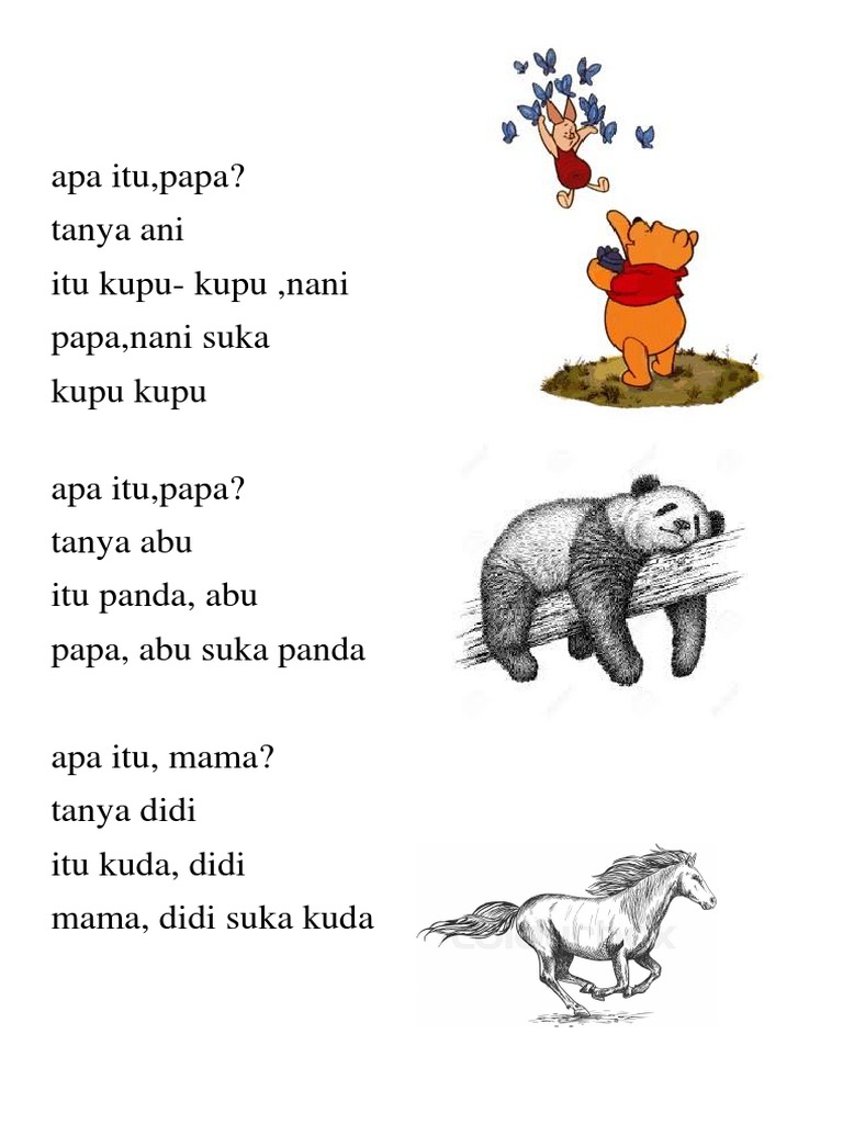 Teks Belajar Baca Bacaan Sederhana | PDF | Nature