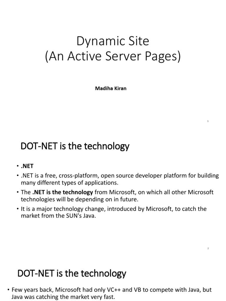 An Overview of ASP.NET Web Development Technologies | PDF | Model–View–Controller | Active ...