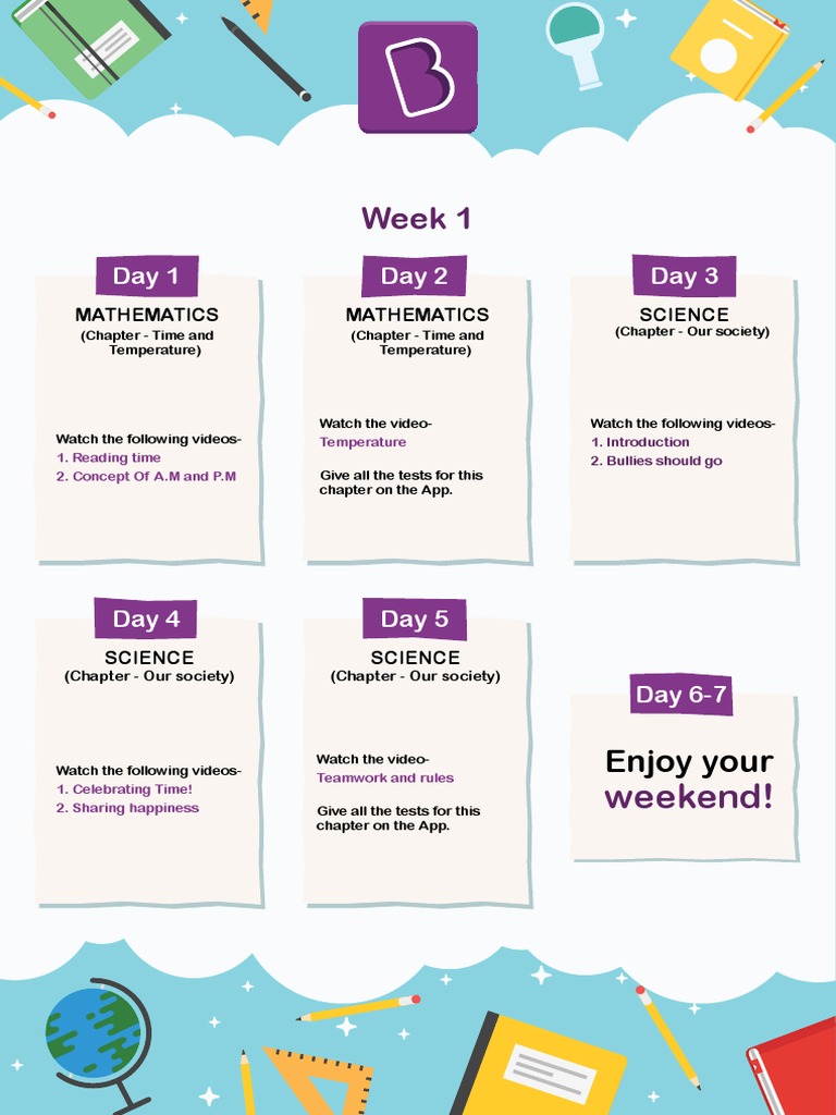 Study Plan | PDF | Nature | Teaching Mathematics