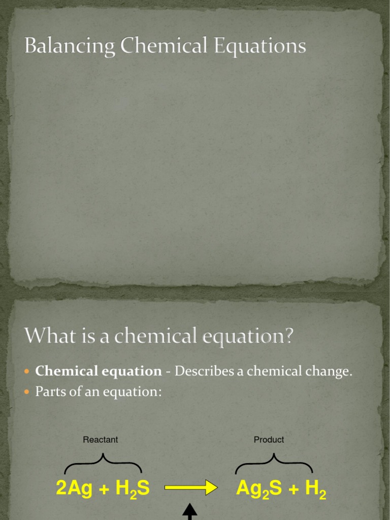 Balancing Chemical Equations | PDF | Chemistry | Physical Chemistry