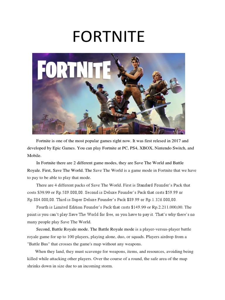 FORTNITE | PDF | Gaming | Leisure