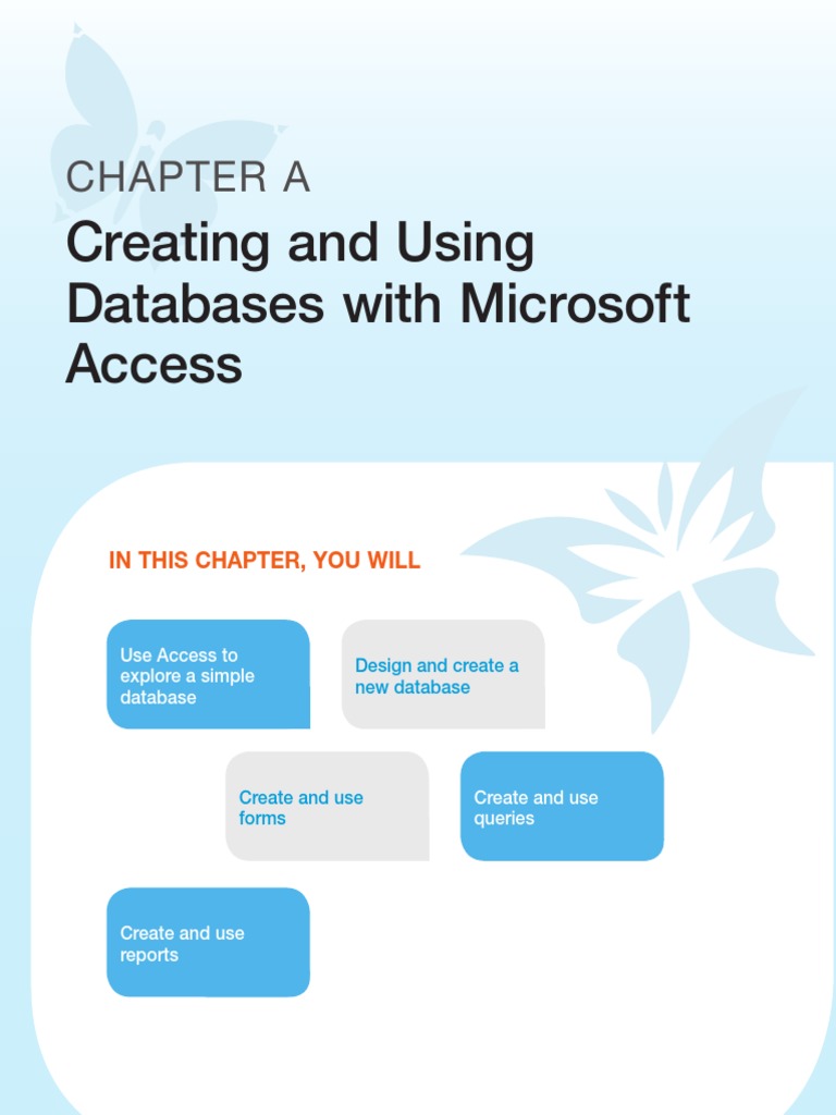 Databases Microsoft Access Pdf Microsoft Access Databases