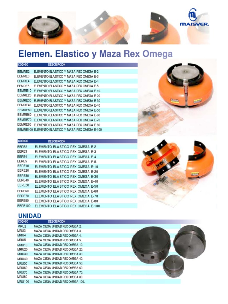 Rex Omega Elastic Elements Pricing | PDF