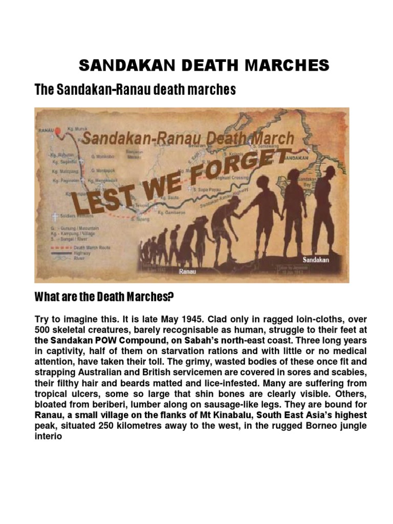 Sandakan Death Marches | PDF | Prisoner Of War | World War II