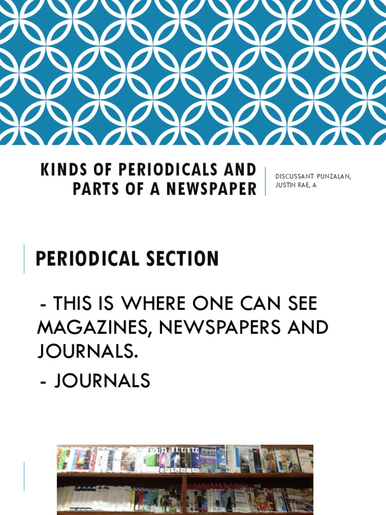 Kinds of Periodicals and Types of Newspaper | PDF | Newspapers | Magazines