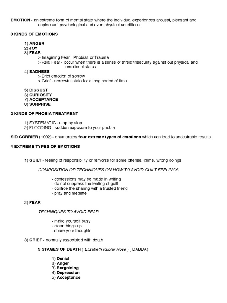 General Psychology Notes 2 | PDF | Eating Disorder | Emotions