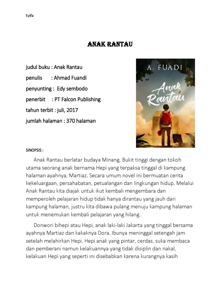Anak Rantau | PDF